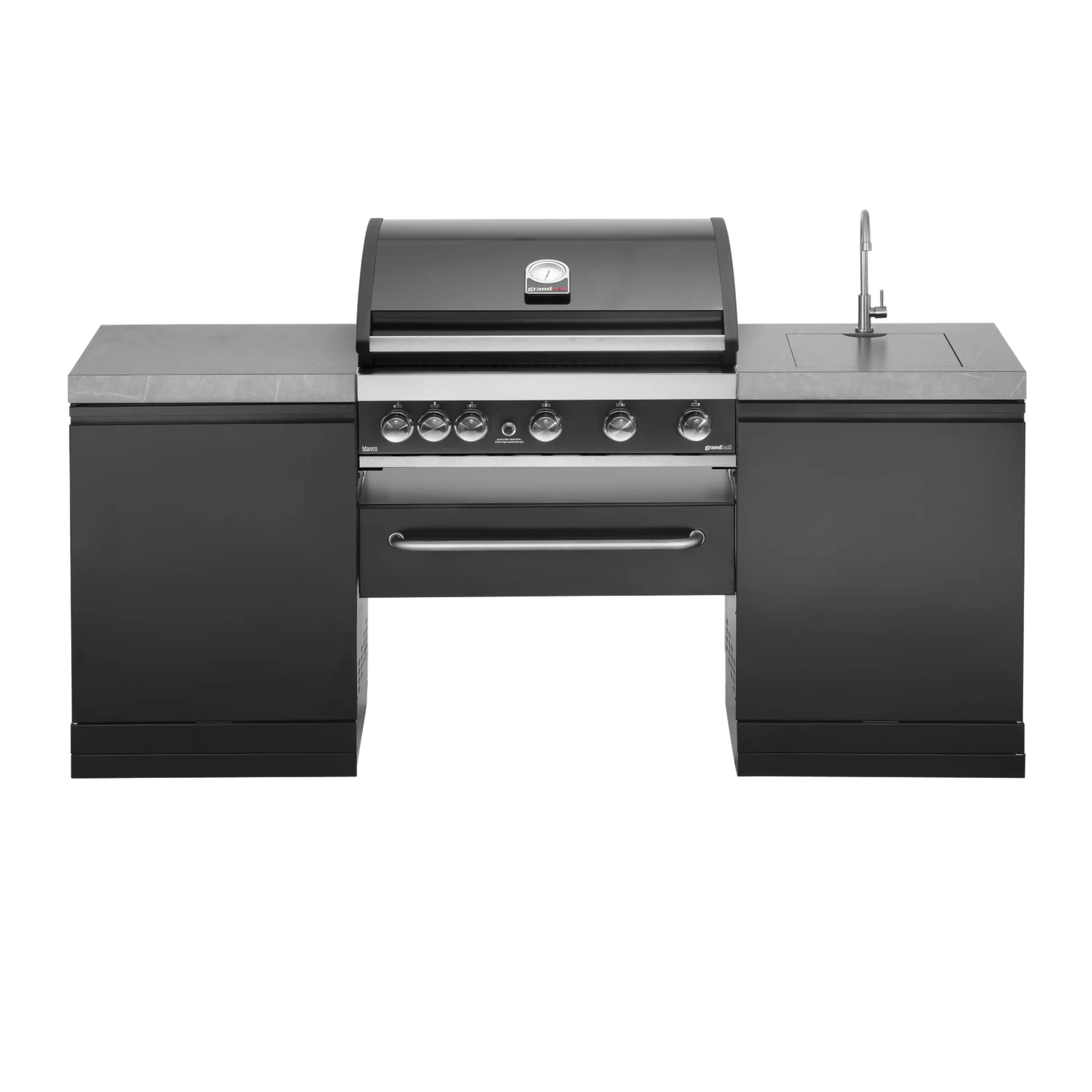 GrandPro 205 Outdoor Kitchen with Maxim G5 Gas BBQ & Built-in Sink ...
